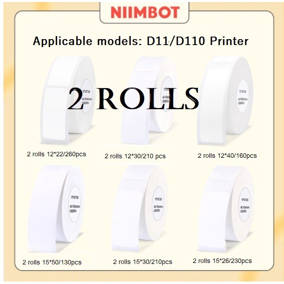 Niimbot D11 Label Sticker Paper Roll Jing Chen (Niimbot) D11/ D110 ...