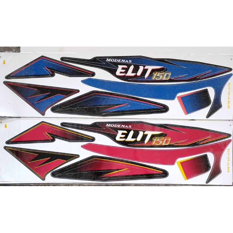 MODENAS ELIT 150 (2) BODY STICKER | Shopee Malaysia