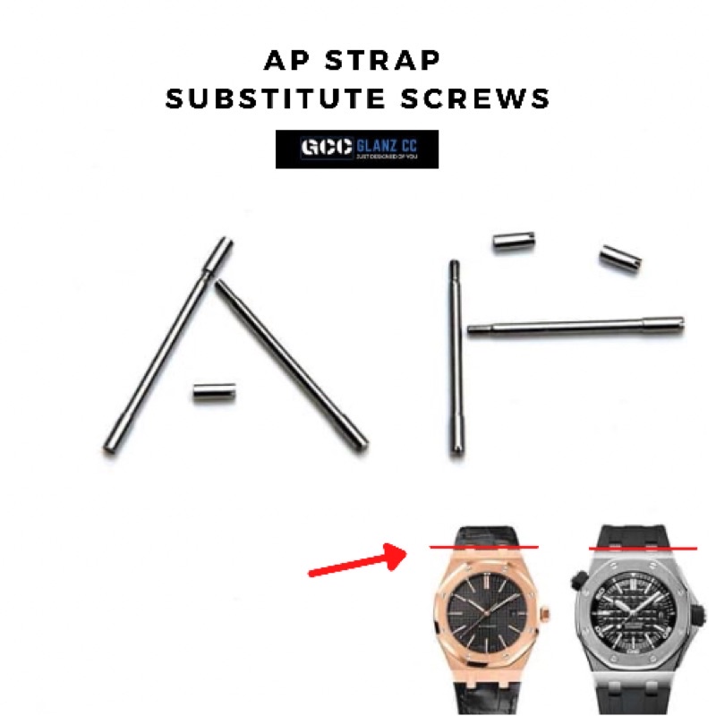 AP Strap Substitute Screws 26mm 28mm Stainless Steel Screw Tali Jam ...
