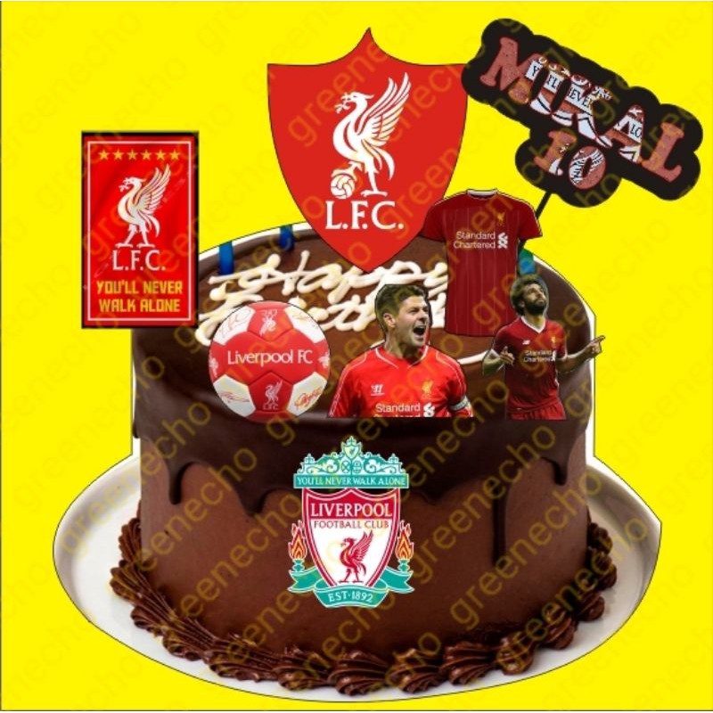 liverpool cake topper with name (1set) | Shopee Malaysia