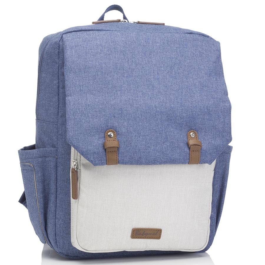 Babymel George Backpack - Mid Blue/Oatmeal | Shopee Malaysia