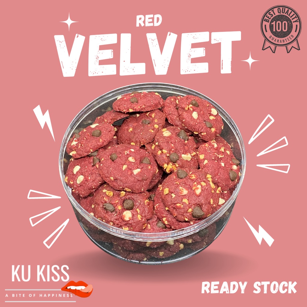 [Ready Stock] RED VELVET Premium Cookies Red Velvet Kuih Raya Aidil ...