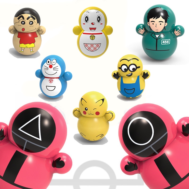 Cartoon Mini Tumbler Children's Educational Toys Desktop Decompression ...