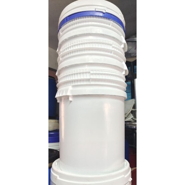 tong air, baldi bertutup, tong plastik putih, 50 liter | Shopee Malaysia