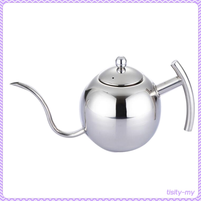 [DOUBLE] Stainless Steel Teapot Kettle pot with Tea Infuser Strainer ...