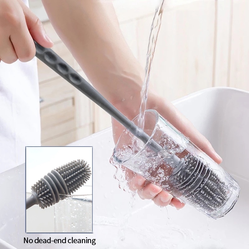 1Pc Multifunctional Soft Silicone Cup Brush Cup Scrubber Moisture-proof ...