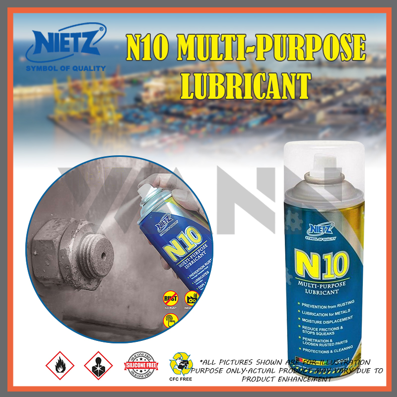 NIETZ High Performance N10 Multi-Purpose Lubricant Spray Anti Rust ...