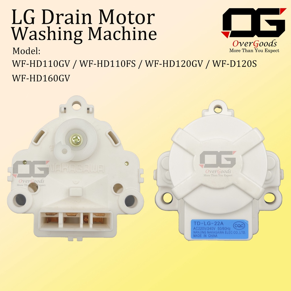 LG WASHING MACHINE DRAIN MOTOR WF-HD110GV WF-HD160GV WF-HD100FS WF-HD110FS WF-HD120GV WF-HD90FS ...