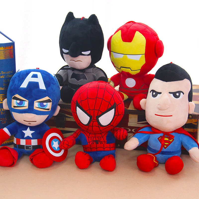 【SOFT】27cm Soft Stuffed Captain Superheros Plush Toys Movie Dolls ...