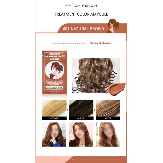 PATCH FETCH Hair Color hair Treatment Ampoule for hair mask | Shopee ...