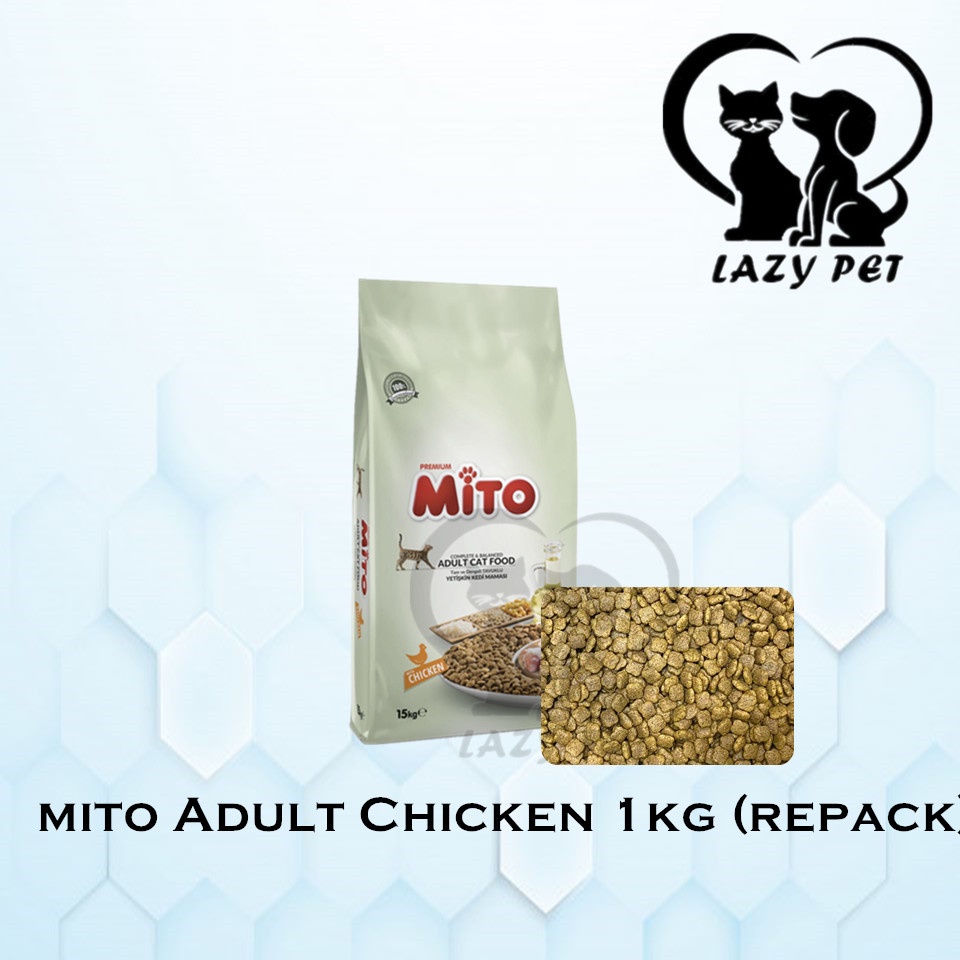 Mito LaMito Premium Adult - Chicken Cat Food 1KG REPACK | Shopee Malaysia