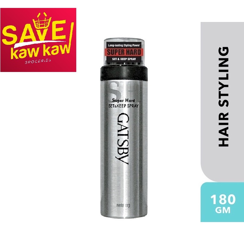 GATSBY SET & KEEP SPRAY SUPER HARD 180g | Shopee Malaysia
