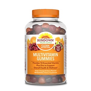 Sundown Adult Multivitamin Gummies with Vitamin C, D3 and Zinc 100% ...
