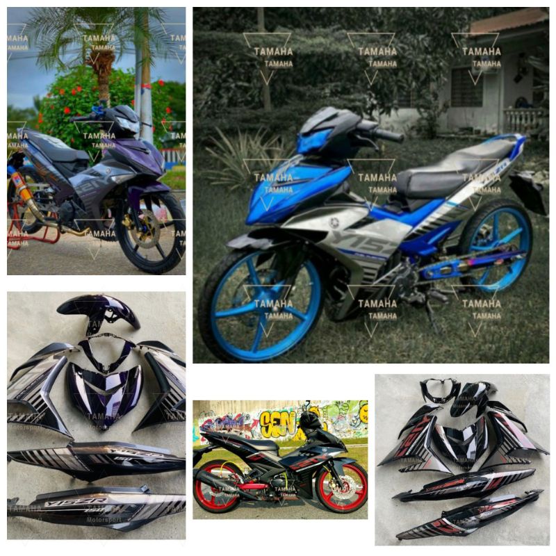 YAMAHA Y15 Y15zr V1 V2 velozi 1st first model ori design batman Merah ...