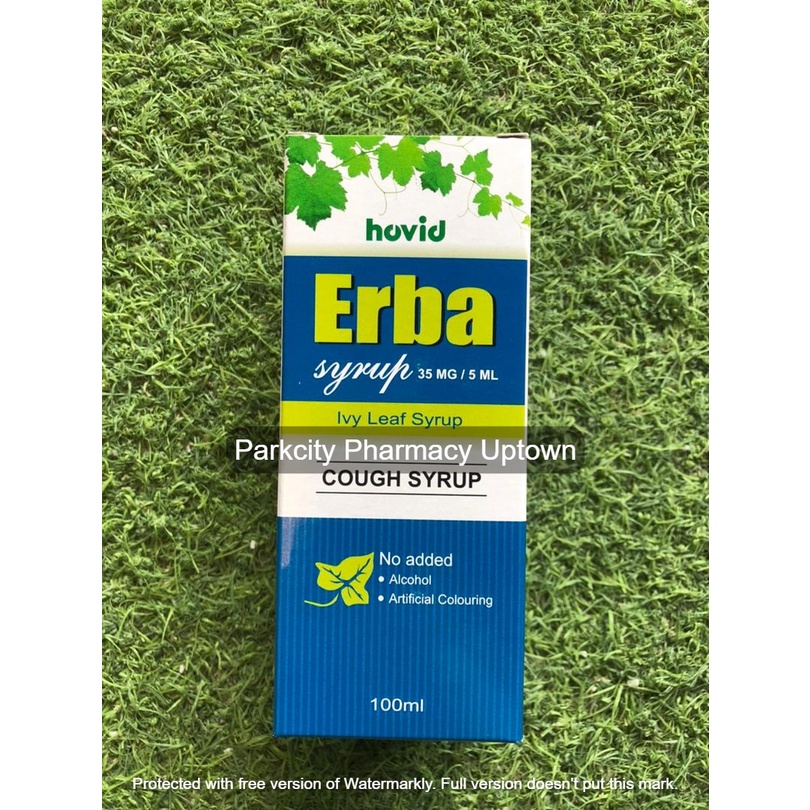 Hovid Erba Ivy Leaf Cough Syrup 100ml [Same as Prospan] 5868 | Shopee ...