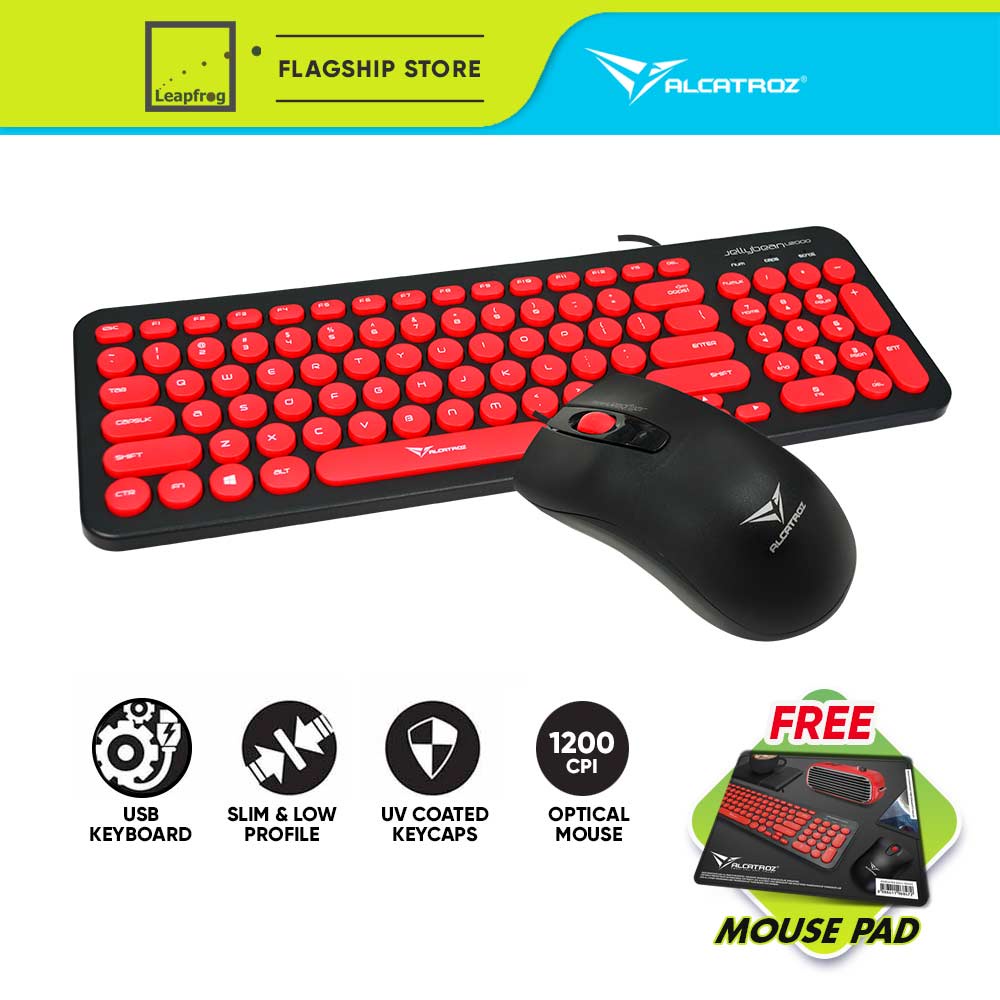 Alcatroz Jelly Bean U2000 / Xplorer C3600 USB Wired Keyboard and Mouse ...