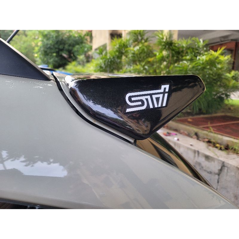 2 Piece Subaru STi Sticker Fit Perfectly on XV 1st Model Spoiler ...
