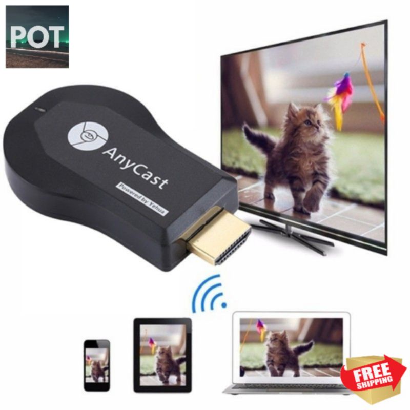 Anycast M4 Plus Skrin Mirroring Wireless Display Dongle DLNA Airplay Miracast Easy Mudah HD ...