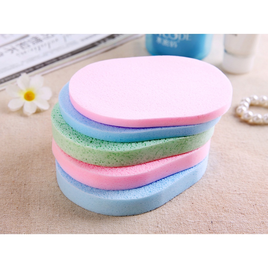Facial Cleansing Sponge Wash Face Makeup Remover Span Muka Cuci Muka ...
