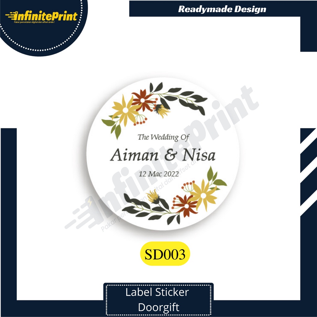 [READY STOCK] STIKER DOORGIFT / STIKER GOODIES / STICKER AQIQAH ...