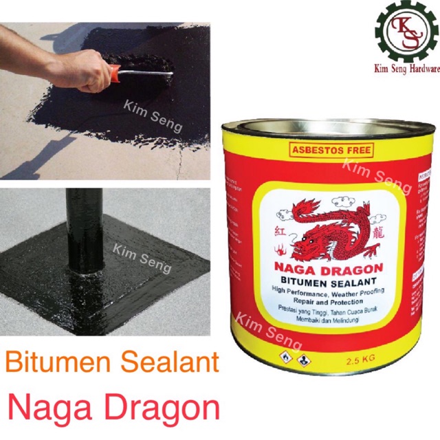 KimSeng Bitumen Sealant Naga Dragon Bitumen Sealant 440g 2.5kg Weather ...