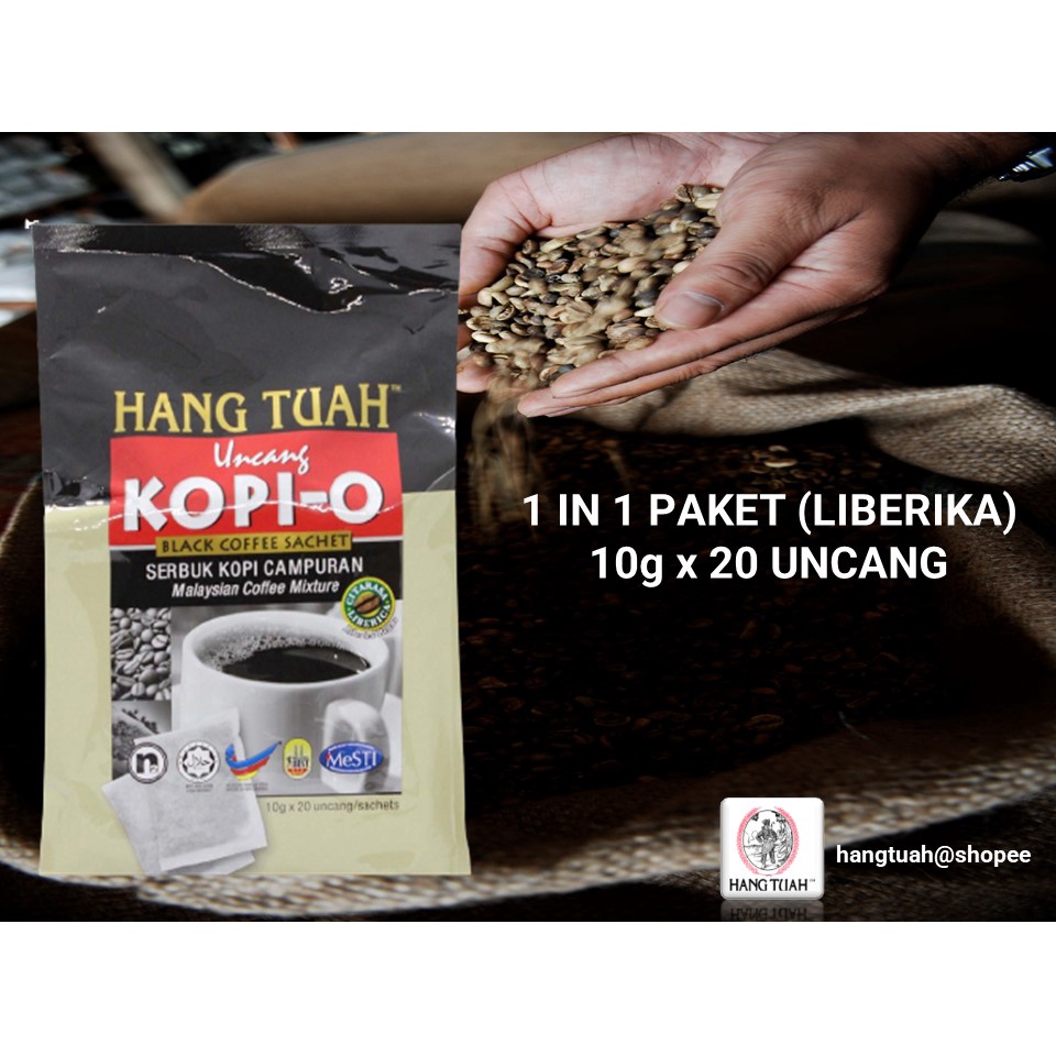 Hang Tuah Kopi O Paket Uncang Tanpa Gula | Shopee Malaysia