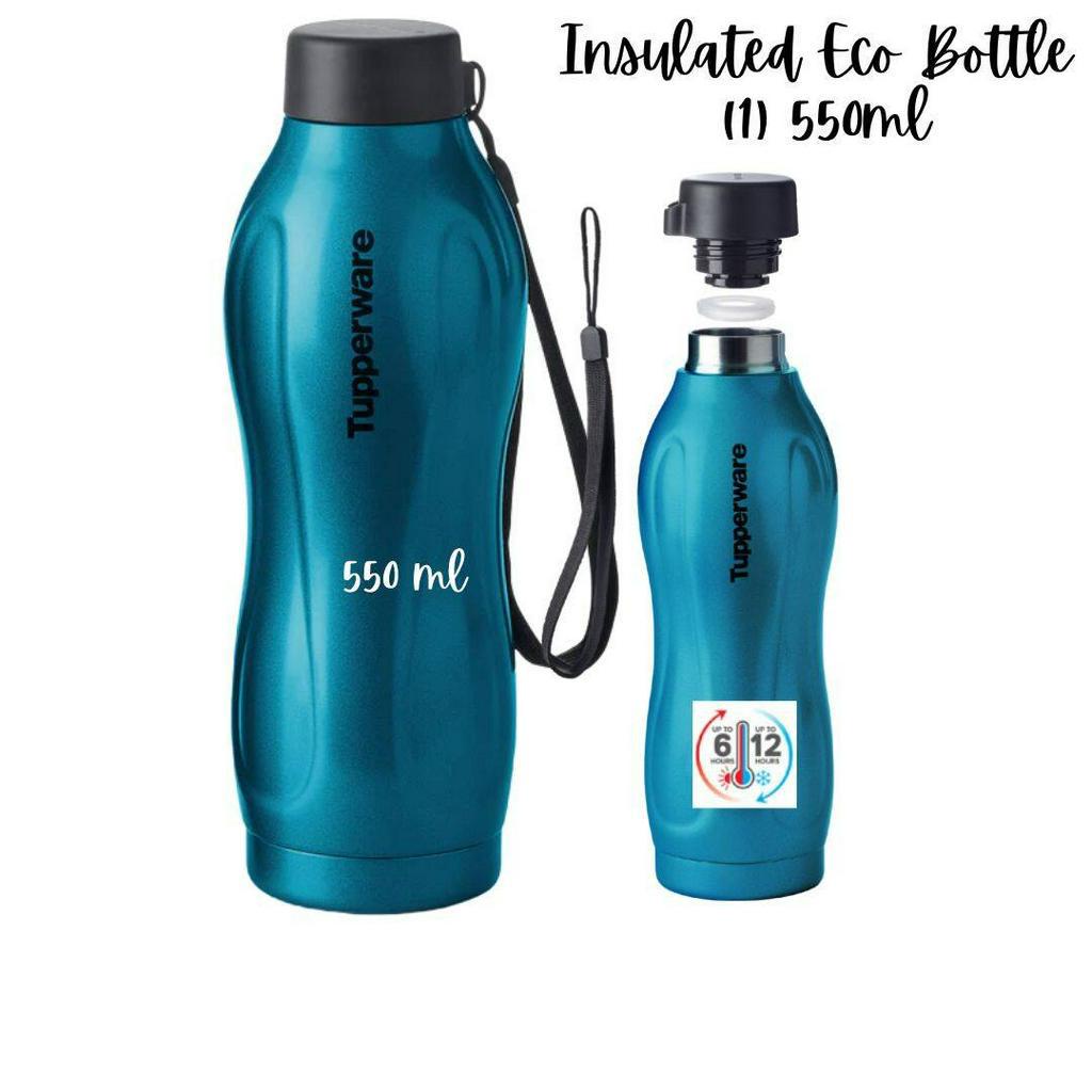 Tupperware Insulated Eco Bottle 550ml Water tumbler flask BPA 🔥 tahan ...