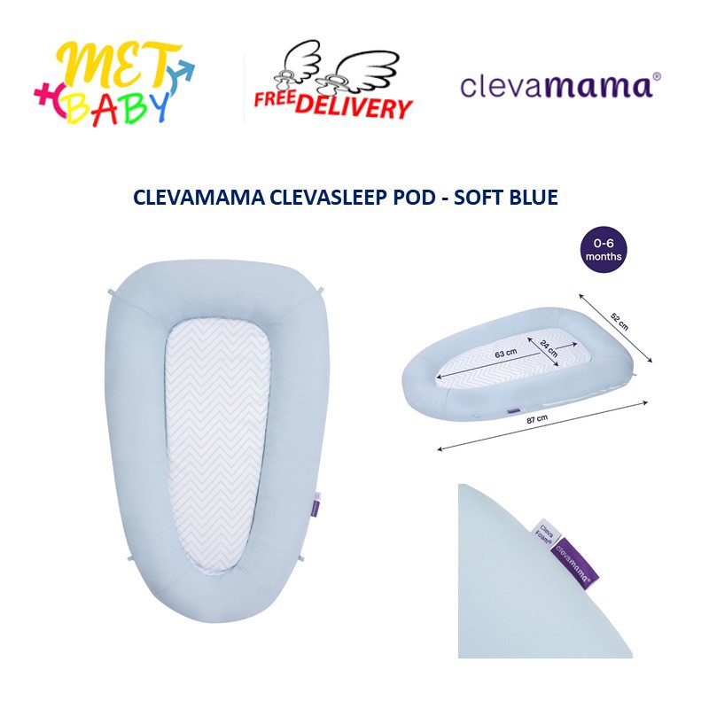 Clevamama Clevasleep Pod - Soft Blue | Shopee Malaysia
