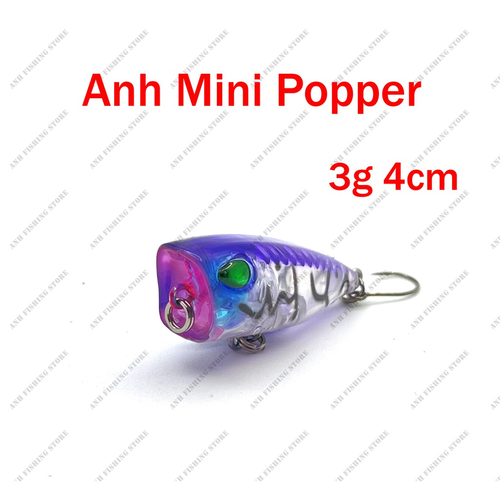 Anh Mini Popper 3g 4cm Ultralight Fishing Lures | Shopee Malaysia