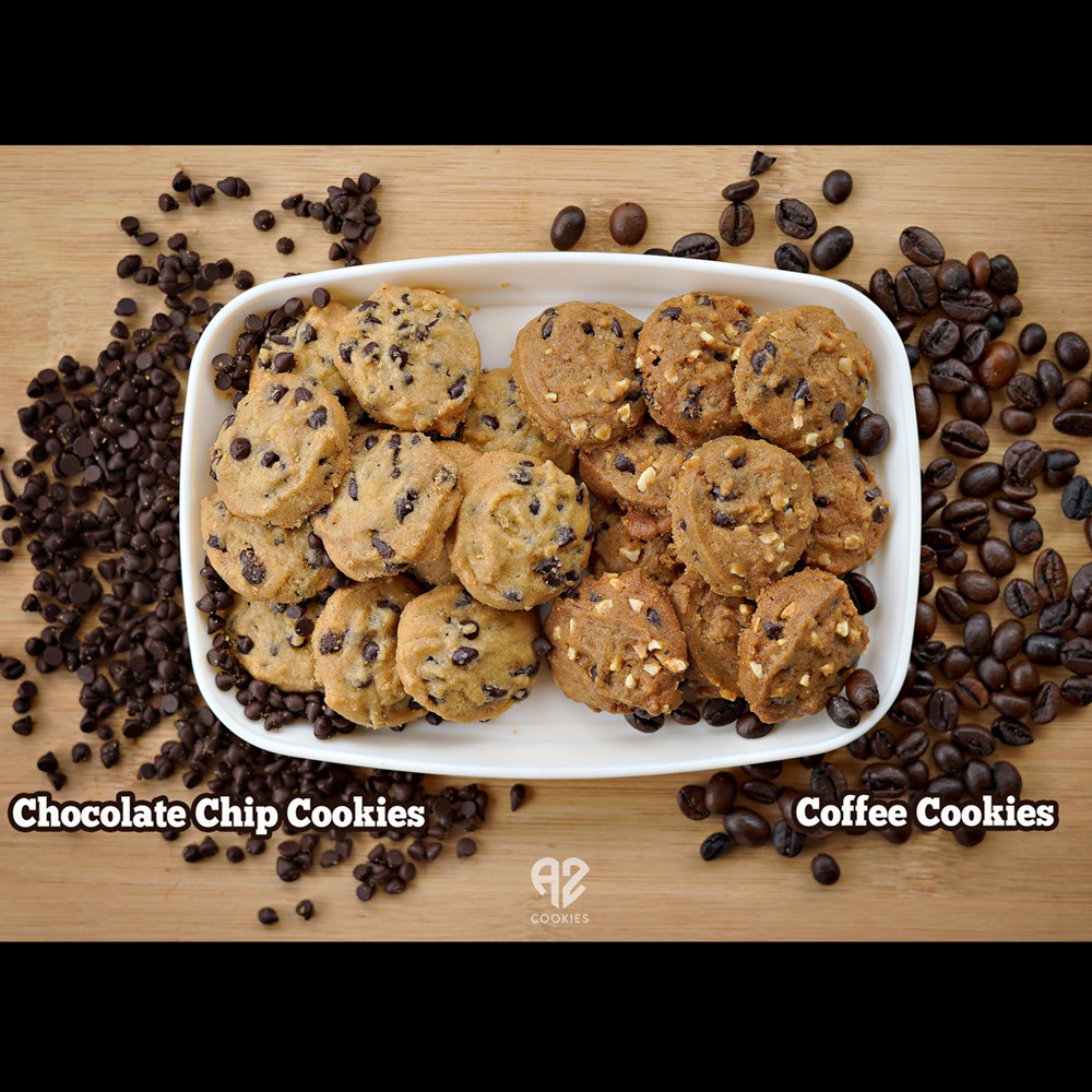 Homemade Cookies Coffee Almond / Chocolate Chip 260g Biskut Kopi Coklat ...