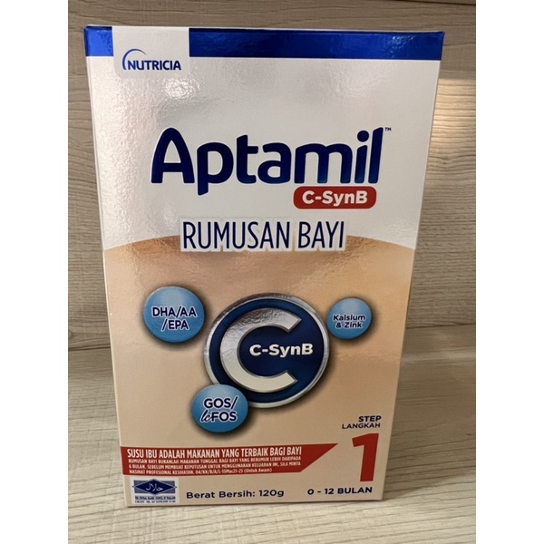 Aptamil Infant Formula C-SynB (Step 1) 120g x 24 (EXP07:2024) | Shopee ...