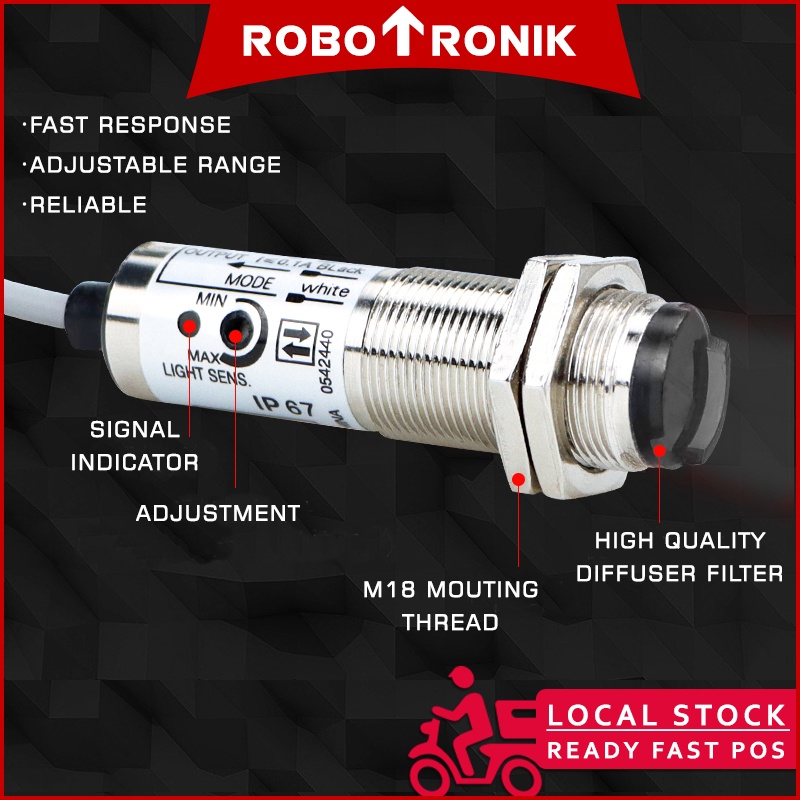 CDD-11 / CDD-40 IR Infrared Proximity Sensor Reflective Photoelectric NPN PNP CDD-11N CDD-1P CDD ...