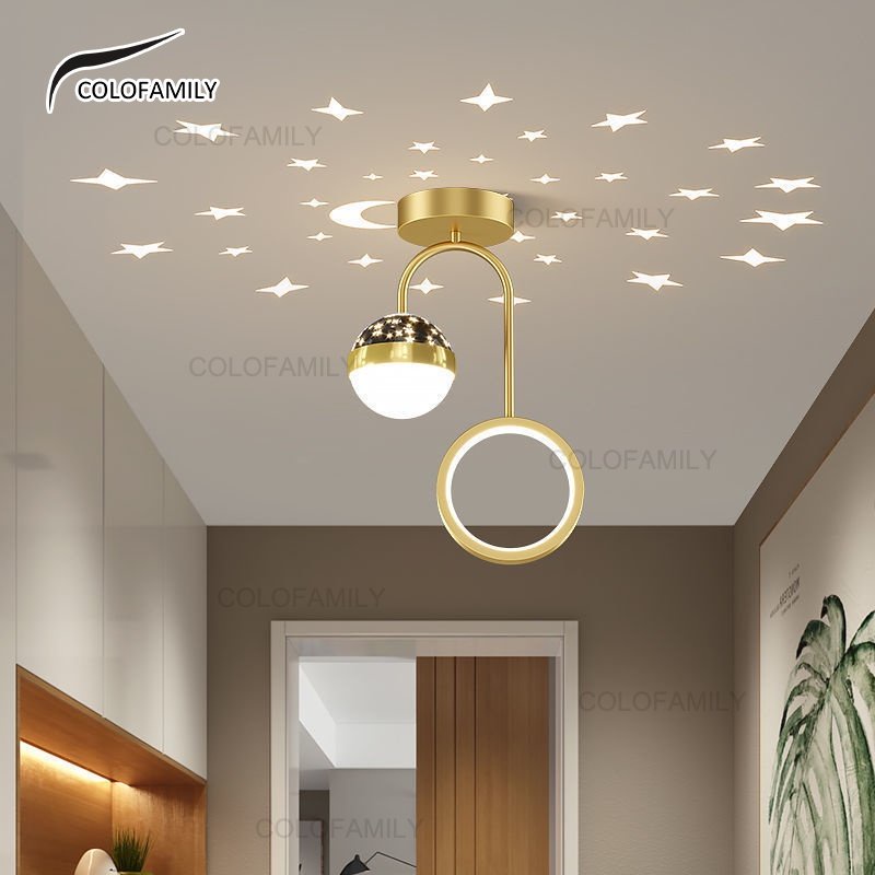 3 Color Ceiling Light Led Minimalist Living Room Lamp Decoration ...