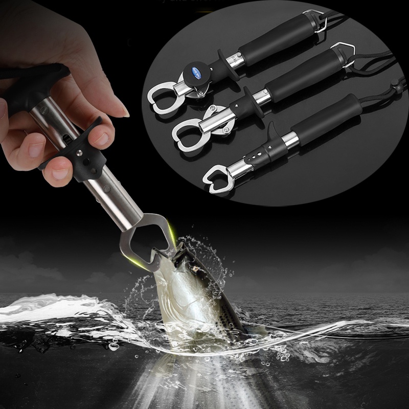 Fish Lip Gripper Fish Scales Professional Fish Holder Stainless Steel ...