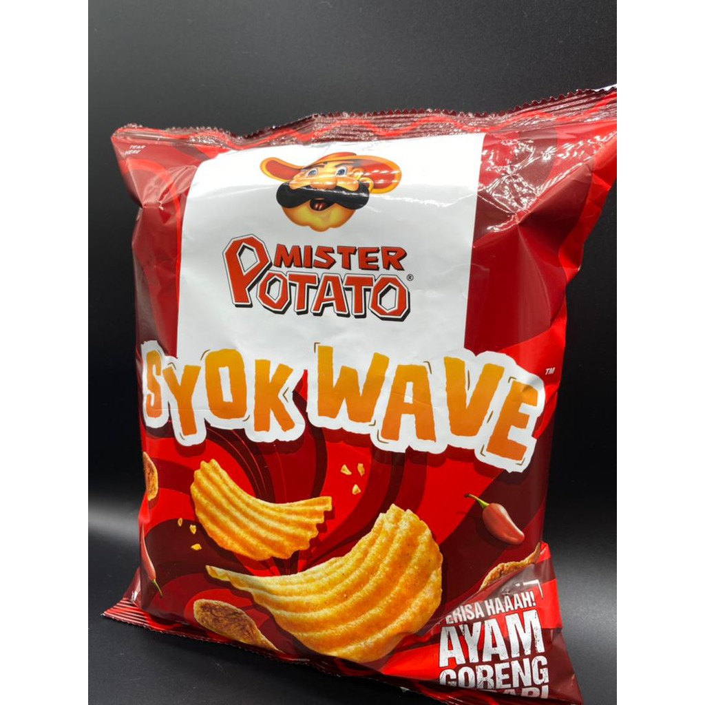 Mister Potato Syok Wave 65G Seafood / BBQ / Spicy Chicken | Shopee Malaysia
