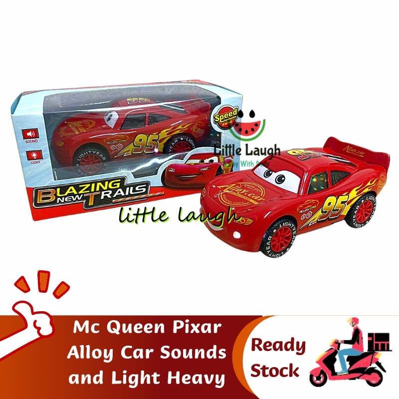 Mc Queen Pixar Alloy Car with Sounds and Light Heavy Type (Mainan Alloy ...
