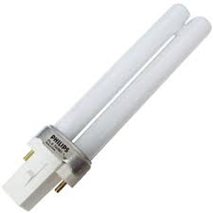 PUTIH Philips PL-S 7W WHITE 865 2P 6500K I PLS Reading Study Lamp 7 Watt 2 Pin Prick Model ...