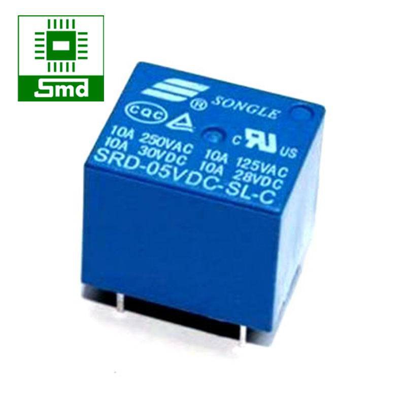 Relay SONGLE SRD-05VDC-SL-C 5V (10A - 5 pins) | Shopee Malaysia
