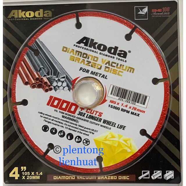 [AKODA]-Diamond Vaccum Brazed-4" Cutting Disc | Shopee Malaysia