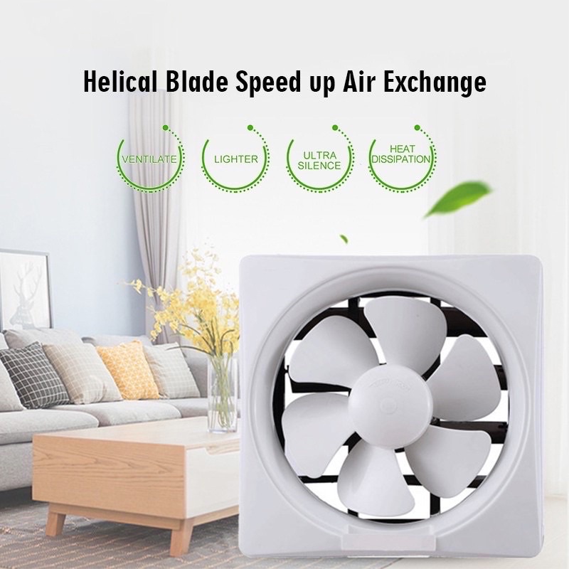 12''/10"/ 8" Inch Wall Type Kitchen Bathroom Living room Exhaust Fan ...