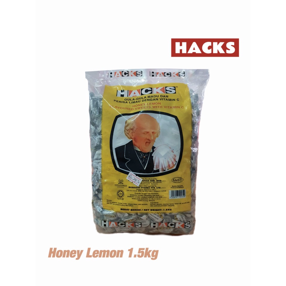 Hacks Candy Honey/Original/Blackcurrant Flavour 1.5kg HALAL | Shopee ...