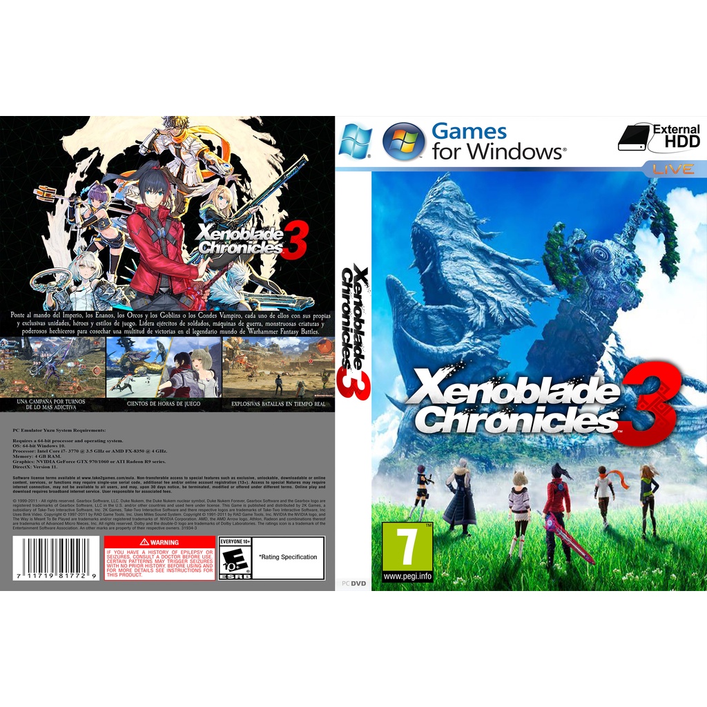 Xenoblade Chronicles 3 Switch Emulators PC GAME Offline [Pendrive ...
