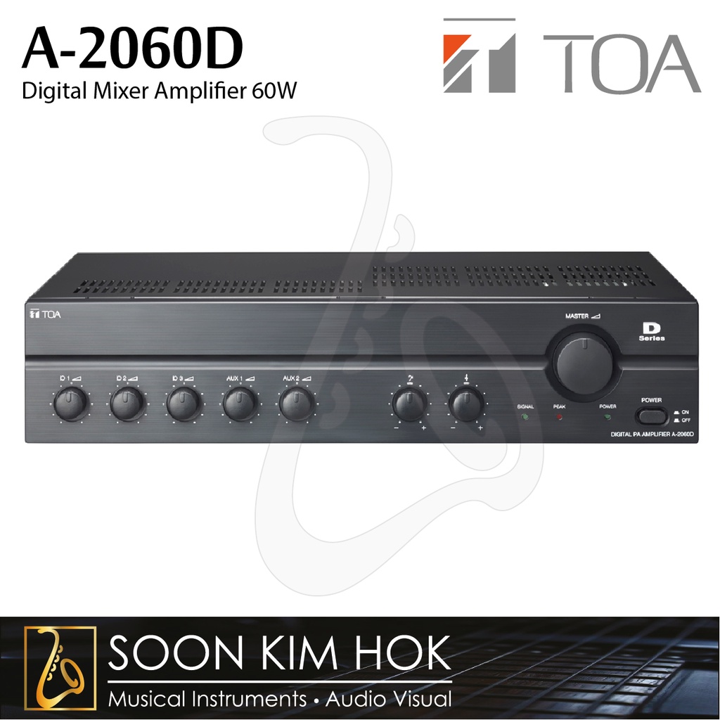 TOA A-2060D Digital Mixer Amplifier 60W (A2060D) | Shopee Malaysia