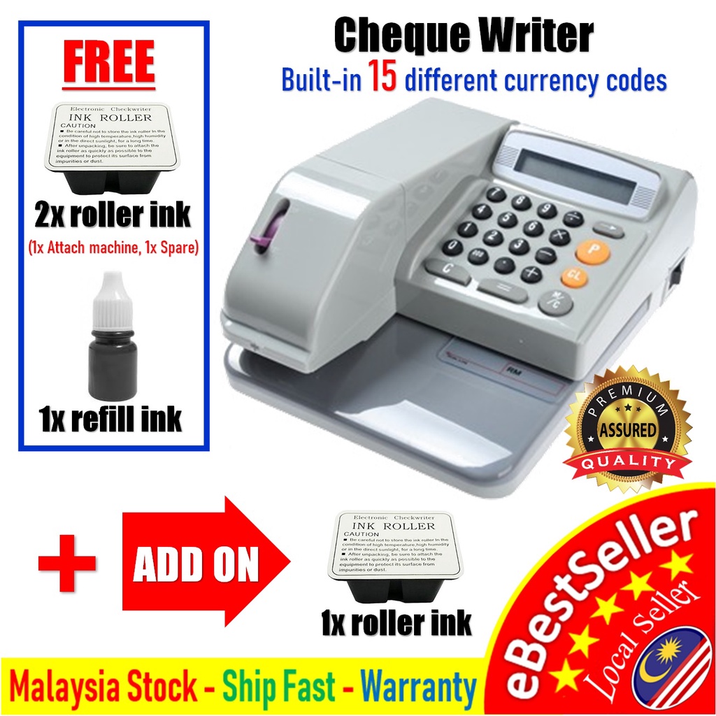 Multi Currency Cheque Writer MCEC-310 Check Writer Cheque Printer ...