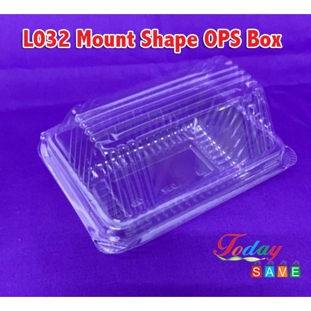 L032 Mount Shape Box OPS Box Plastic Tray Bakery Disposable Plastic Clear Food Box Clear Box ...