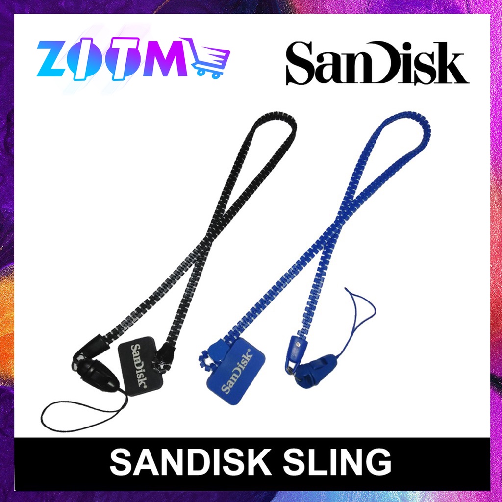 SANDISK SLING FOR PENDRIVE (BLACK & BLUE COLOR) | Shopee Malaysia