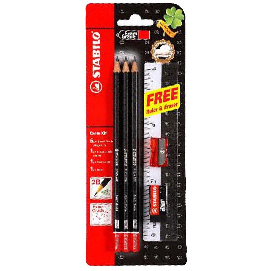 Stabilo Exam Grade 2B Pencil 288BL6S1 (6s) | Shopee Malaysia