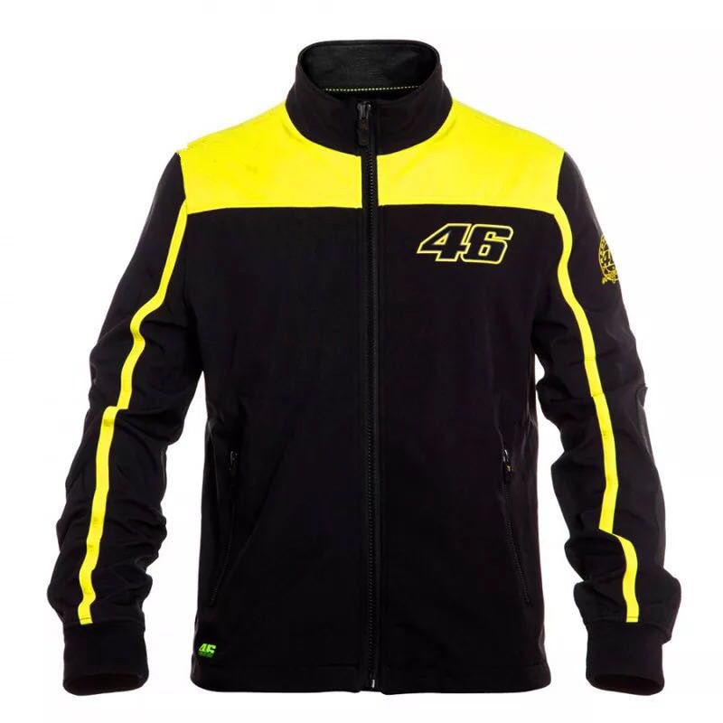 🔥CLEAR STOCK🔥 VALENTINO ROSSI VR46 MotoGP Sweater Jacket (Black/Yellow ...