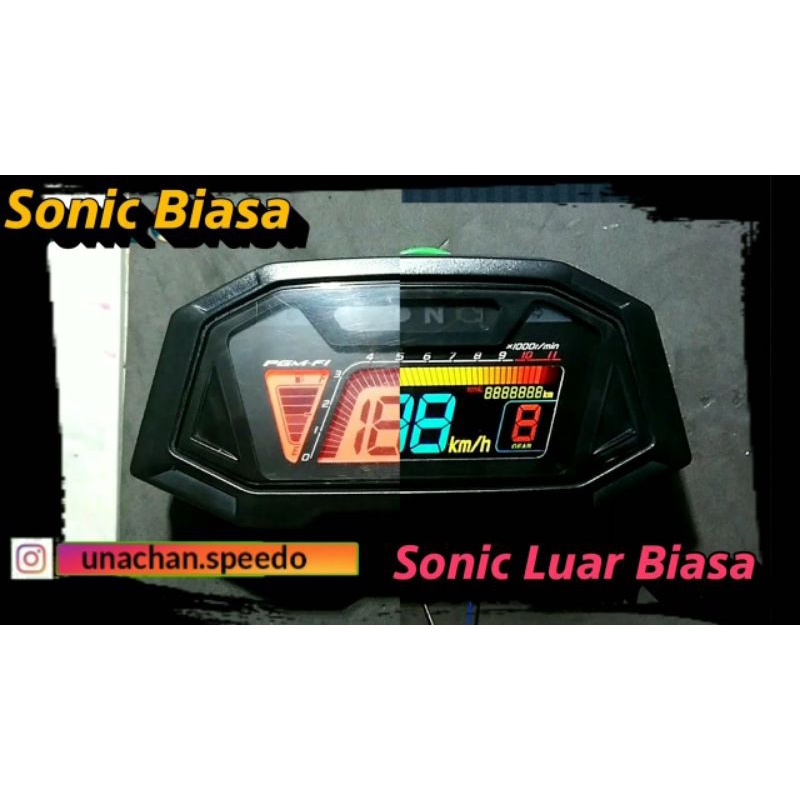 Sonic 150 speedometer sticker, Color honda Rs150 v2 sticker, UNACHAN ...