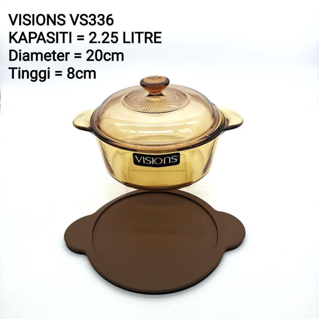 [Clear Stock ] REPLACEMENT GLASS COVER VISION 3.25 / 3.5Liter Tutup ...